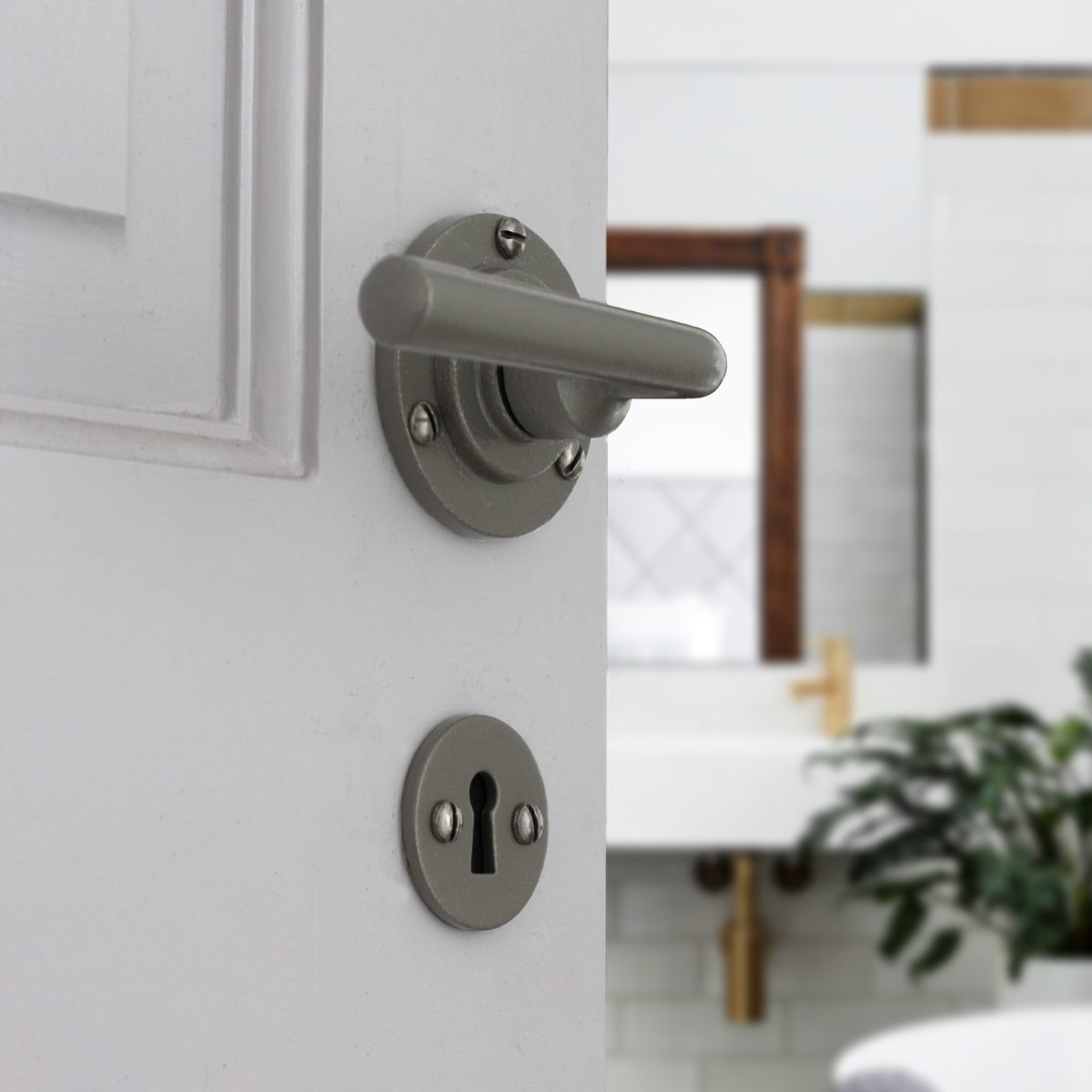 Padstow Black External Door Handle | Stonebridge