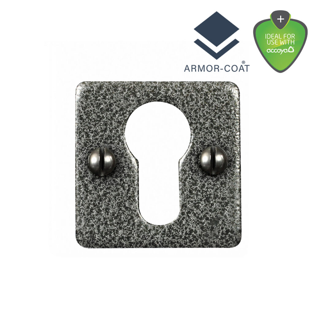Square Euro Escutcheon | Forged Steel | Stonebridge