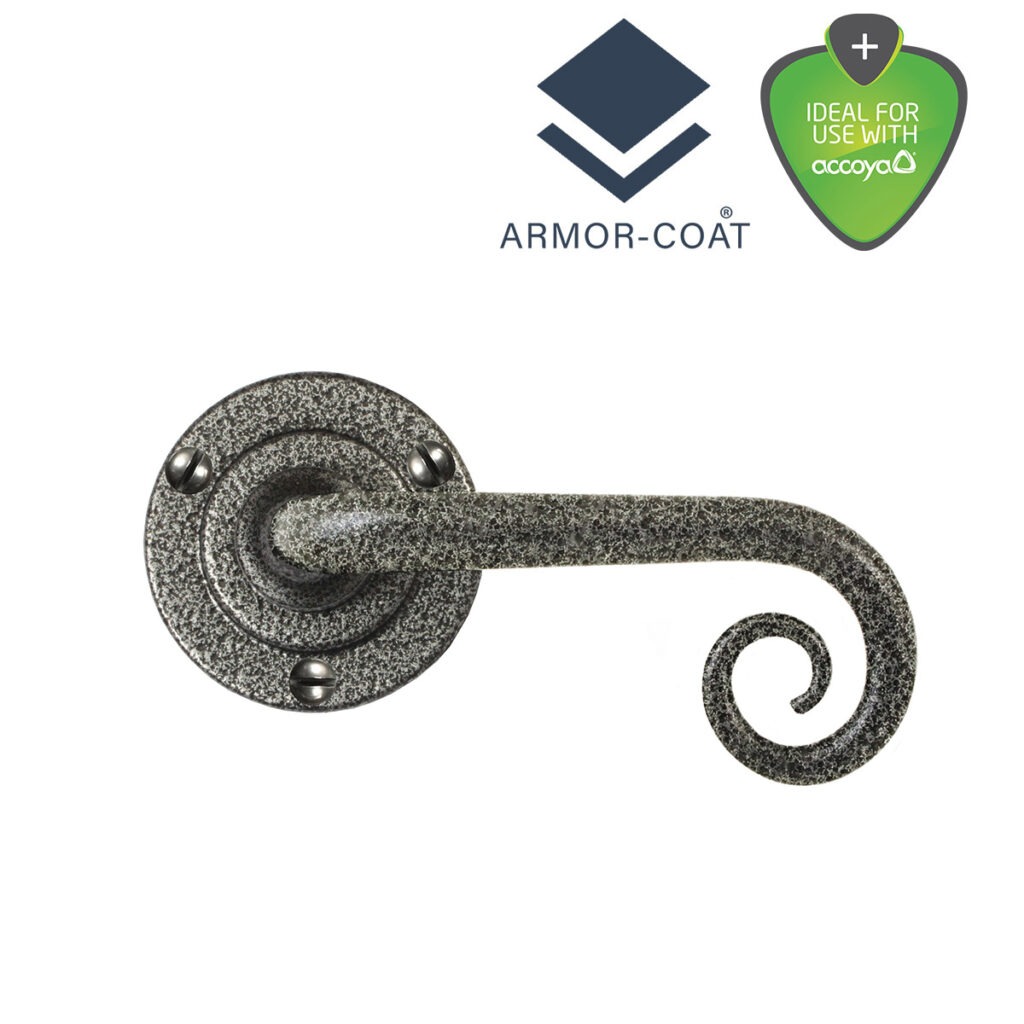 Beautiful Lever Handles on Rose & Backplate by Stonebridge